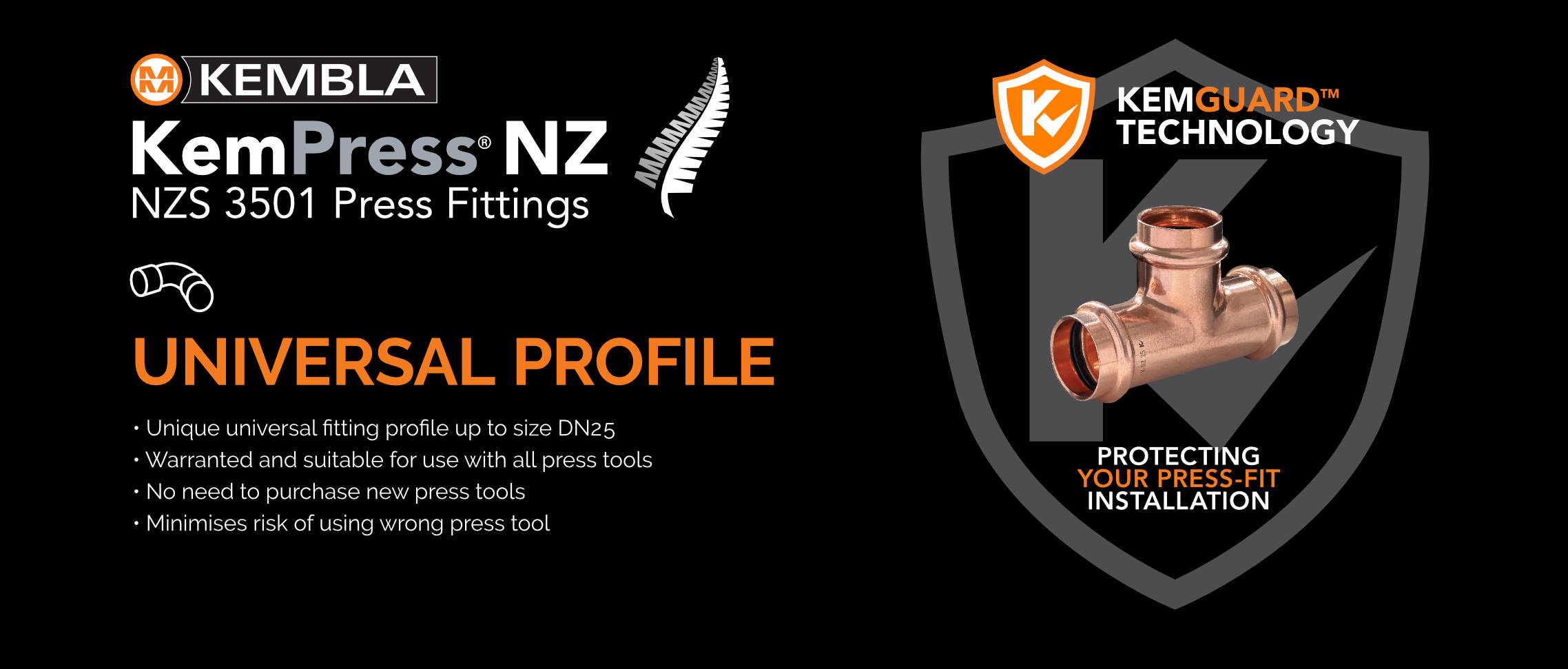 Kempress NZ Copper Fittings - MM Brands